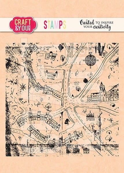 Stempel akrylowy Mapa Starego Miasta CS038 Craft&You Design ...