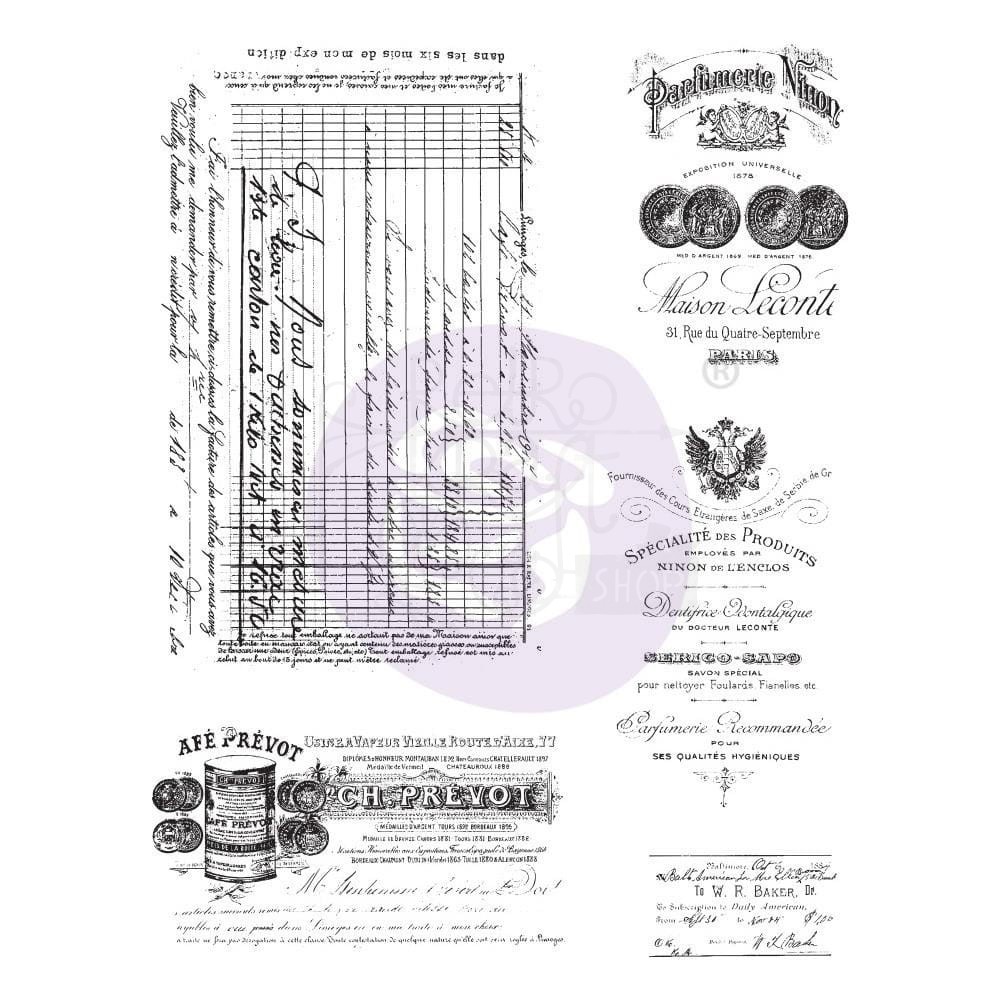 Stempel gumowy kauczukowy Old Paper Work 967031 Prima RetroKraftShop.pl